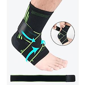 Nipogear Ankle Brace,A Pair Ankle Braces for men/women for Injury Recovery, Joint Pain and More.Ankle Support Brace,Achilles Tendon Support,Eases Swelling. (Pink,XL)