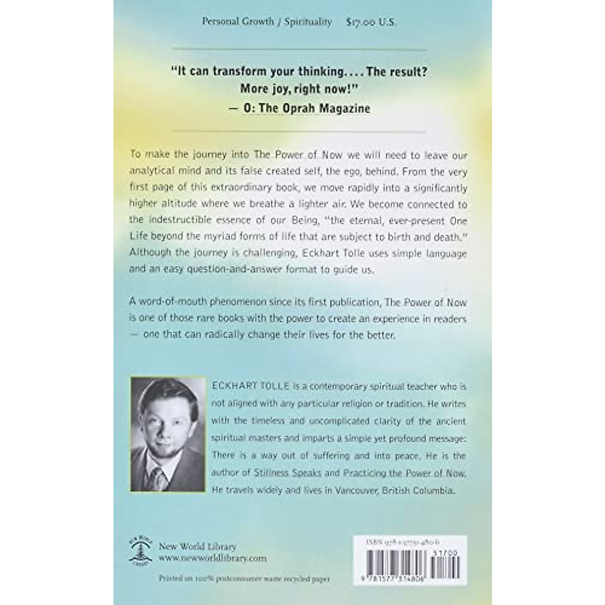 The Power of Now: A Guide to Spiritual Enlightenment