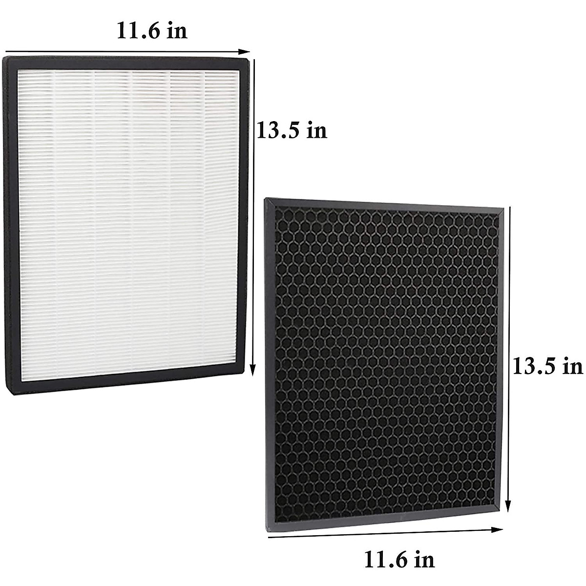 LV-PUR131 Replacement Filters Compatible with LEVOIT Air Purifier Models LV-PUR131s and LV-PUR13, LV-PUR131-RF, 2 Pack True HEPA and Activated Carbon Filters