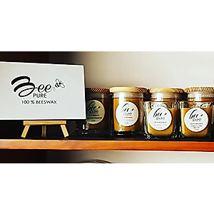 BEE Pure 100% Beeswax candle/12oz/scented (Balsam Fir)