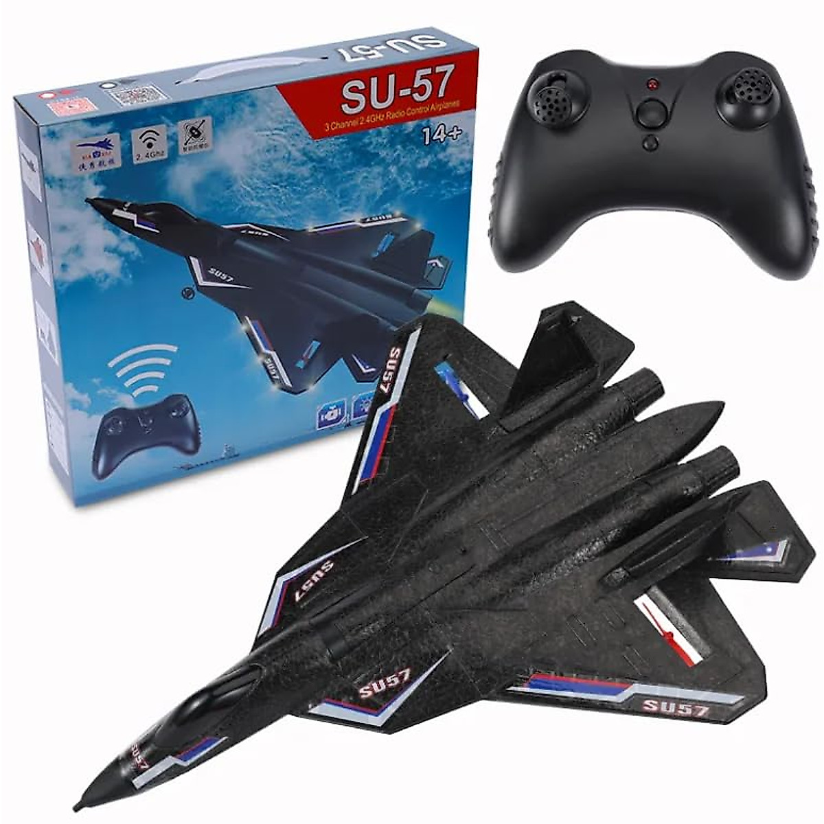 Learnify R-C Plane su-57(Black)