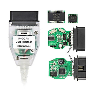 Washinglee OBD2 Diagnostic Cable Compatible for BMW E Series, for Subaru, for E60 E61 E70 E81 E83 E87 E90, E1, E92, E93 and R56. (Slide Switch)