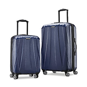 Samsonite Centric 2 Hardside Expandable Luggage with Spinners | True Navy | 2PC SET (Carry-on/Medium)