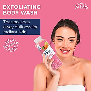 St. Ives Pink Lemon & Mandarin Orange Exfoliating Body Wash 16 Fl Ounces