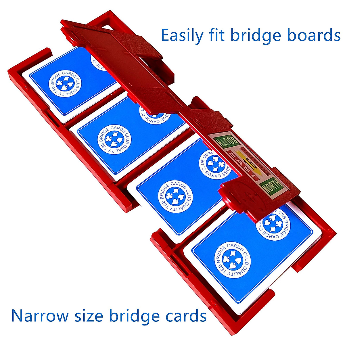 TSB Jumbo Index Bridge Cards Pack of 12 Decks - 6 Colors Jumbo Print Bridge Playing Cards - with Single Box for Easy Storage(12 Decks in 6 Colors)
