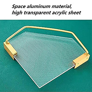 HSXJJ Acrylic Corner Shelf,Acrylic Shelves for Bathroom Shower Corner Shelf with Rail Drill Adhesive Dual Purpose Wall Mount Bathroom Rack…