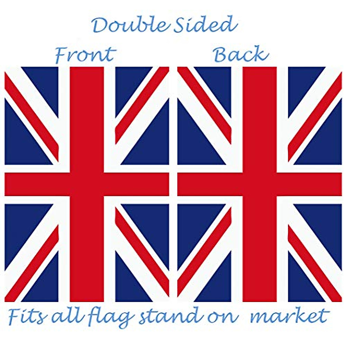 ShineSnow Union Jack British UK Flag Garden Yard Flag 12"x 18" Double Sided, Polyester Great Britian England United Kingdom Welcome House Flag Banners for Patio Lawn Outdoor Home Decor