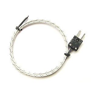 J-Type Thermocouple with Fiberglass Insulation Probe PJ-400 6ft