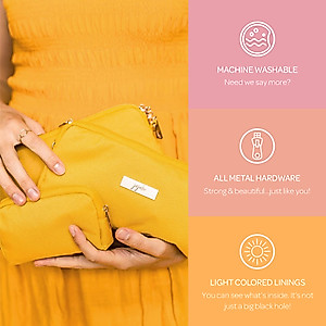 JuJuBe Be Set Organization Pouches, Pretty Travel Toiletry Bag Set for Women, Stylish Party Clutch or Handbag, Hello Kitty | Rainbow