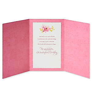 American Greetings Birthday Card for Aunt (Floral)