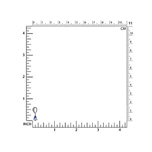 Silvershake Petite Genuine Tanzanite White Gold Plated 925 Sterling Silver Drop Pendant