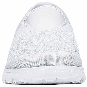 Propét Women's TravelActiv Slip On Fashion Sneaker, White, 7.5 N US