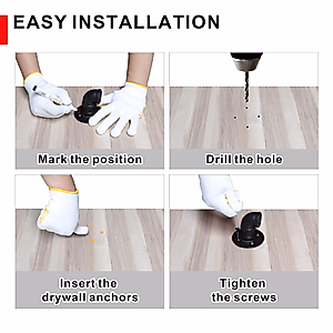 SCIEO 11.4FT Hand Rails for Indoor Stairs Industrial Staircase Handrail, Wall Mount Stair Banister Railing Metal Galvanized Steel Handrails Non-Slip Grab Bar for Indoor Outdoor Steps Stairs Porch