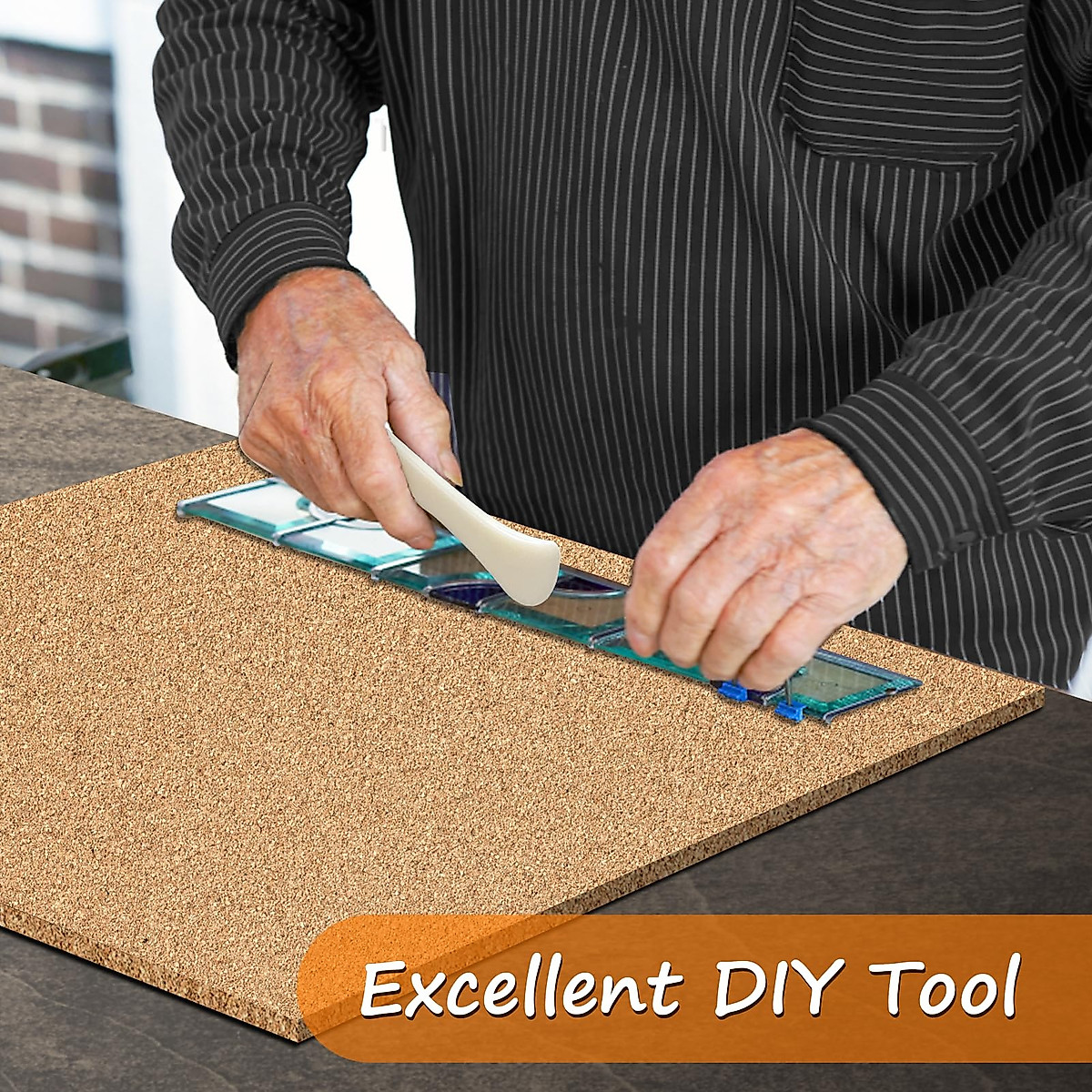 12" X 12" Stained Glass Supplies, 1/2" Thick Heat Resistant Stained Glass Work Surface, Stain Glass Tools and Supplies to Protect Table and Countertops from Damage - by Godora