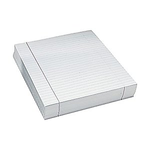 Pacon® Composition Paper, Unpunched, 3/8" Rule, 8 1/2" x 11", White, Pack Of 500 Sheets