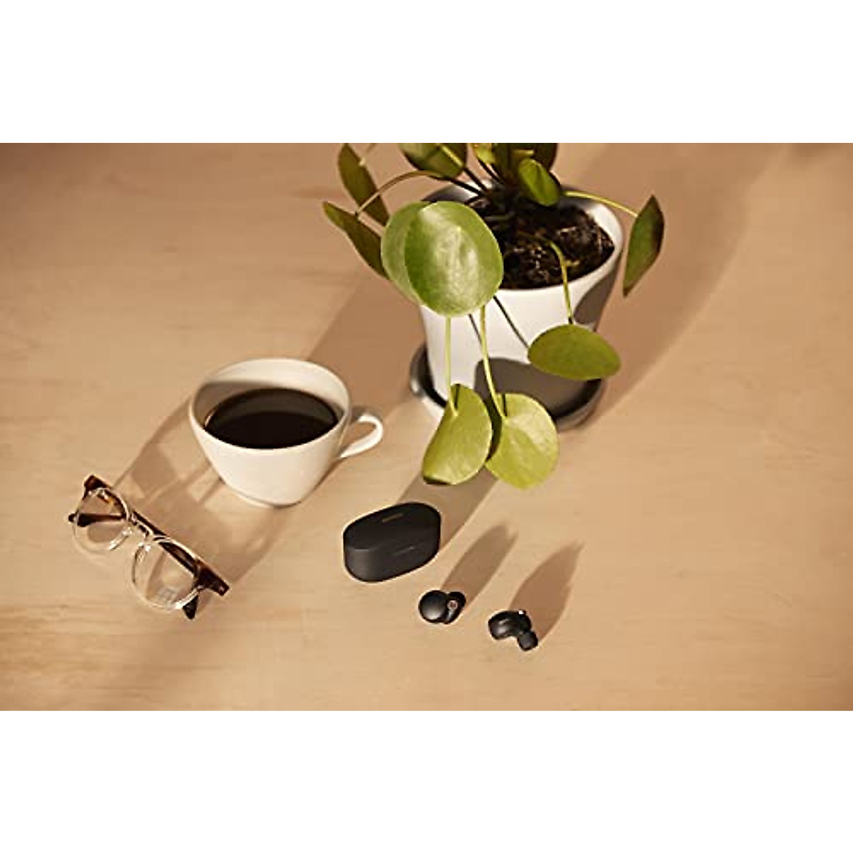 Sony WF-1000XM4 Truly Wireless Noise Cancelling Headphone - Optimised for Alexa and Google Assistant - with Built-in mic for Calls - Bluetooth Connection - Black/Copper