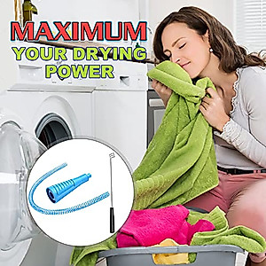 Sealegend Dryer Vent Cleaner Kit Vacuum Attachment Bendable Dryer Lint Remover with Guide Wire Dryer Lint Screen Cleaning Hose