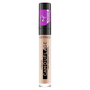 Catrice | Liquid Camouflage High Coverage Concealer | Ultra Long Lasting Concealer | Oil & Paraben Free | Cruelty Free (020 | Light Beige)