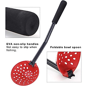 OUKENS Other Fishing Tools and Accessories Fishing Scoop, 2pcs Fishing Tackles & Equipment Foldable Plastic Non-Slip Winter Ice