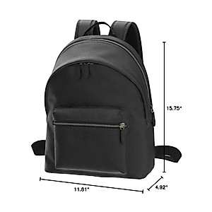 COACH Charter Backpack in Refined Pebbled Leather Ji/Black One Size