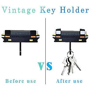 GUANKE Car Open Headlights Key Holder Key Holder Wall Mount Vintage Car Key Holder Key Hanger Unfolds Car Headlights Vintage Style Car Accessories Ideal for Corridor Living Room & Office (Style-C)