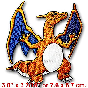 Verani Cartoon Patch Embroidered iron on Badge Dragon Lizadon