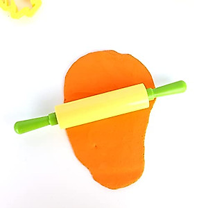 Inxens Playdough Molds and Cutters Play Dough Tools Set with Scissors kit for Kids Age 4-8, 19 pcs