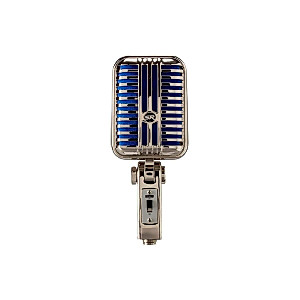 Monoprice Memphis Blue Classic Dynamic Microphone - Unidirectional, Retro-Style with Pop-Free On/Off Switch and Protective Case - Stage Right Series