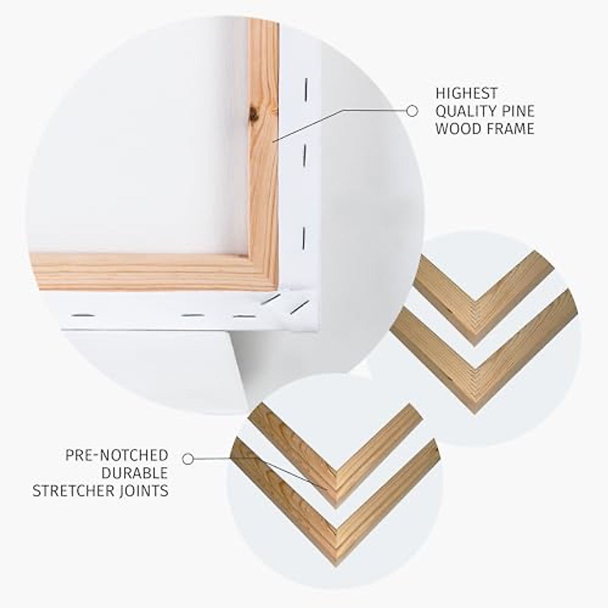 PIXY CANVAS Value Pack of 1 Stretched Canvas 10x12 inch, 1-1/2 (1.5) inch deep for Your Paintings/Artwork/Wall Art/Wall Decor (Pack of 1 Canvas, 10 x 12 inch, Landscape)