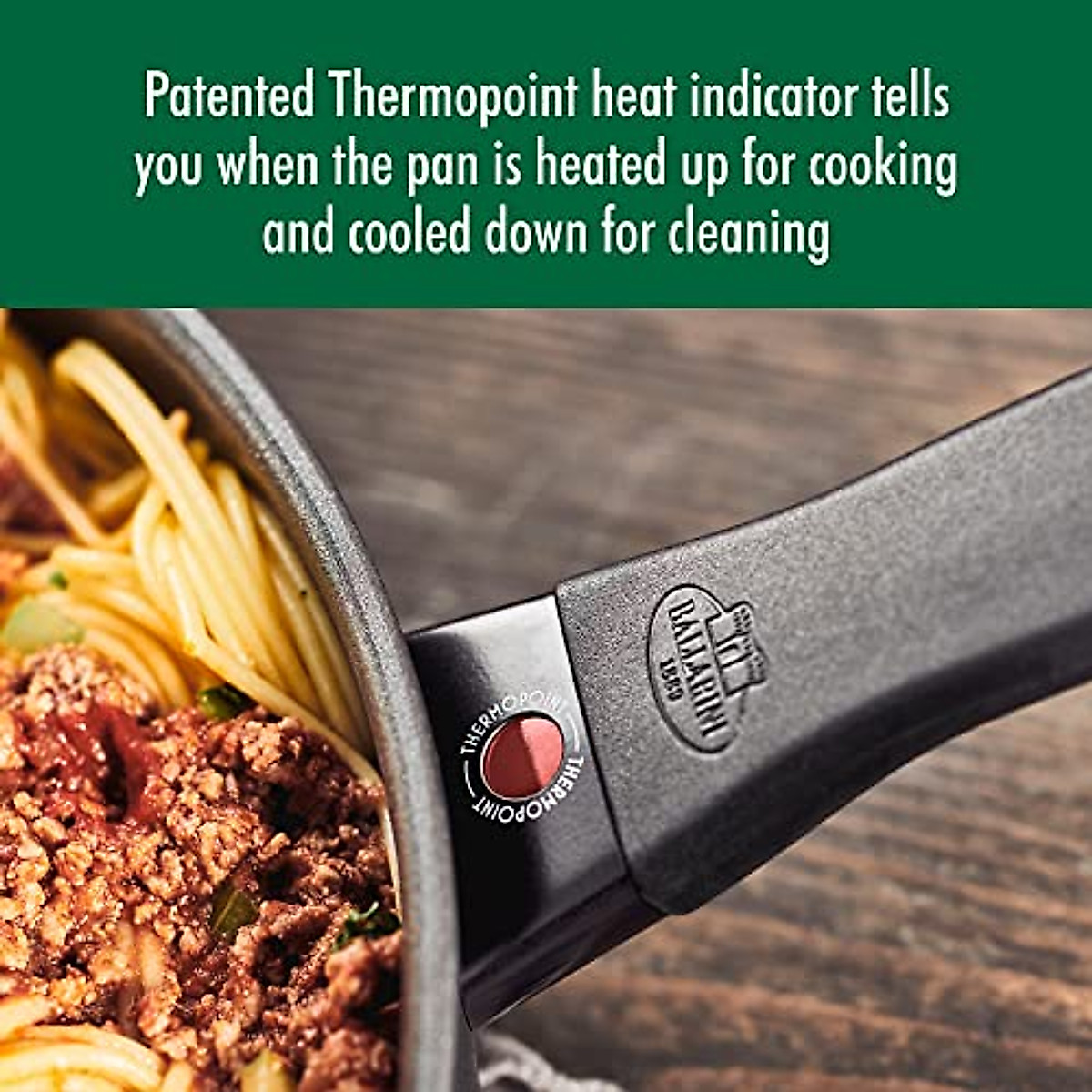 BALLARINI Parma Arezzo by HENCKELS 3-pc Nonstick Fry Pan Set, Made in Italy, Durable and Easy to clean, Set includes 8-inch, 10-inch and 12-inch fry pan