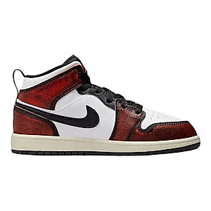 Jordan 1 Mid Pre School Black/Infared 23-White-Sail FB0567-006 1Y