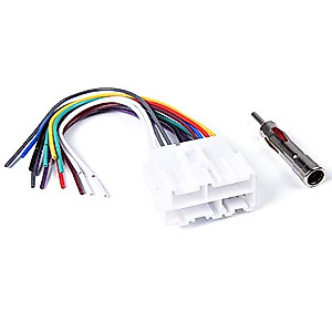 GRAND ORANGE Radio Stereo Dash Kit Compatible with 1988-1994 Chevy & GMC Pickup Truck w/Wire Harness+Gray Pocket Bezel+Antenna Dash Kit Pocket Bezel GMK333BU 99-3000R GMP333 GM1482GRB