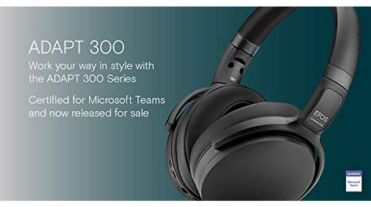 EPOS Sennheiser Adapt 360 Wireless Headset for Teams & UC | Black