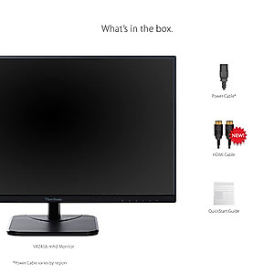 ViewSonic VA2456-MHD 24in IPS 1080p Monitor HDMI DisplayPort (Renewed)