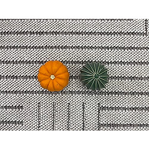 AK RUGS Off White Scandinavian Area Rug Minimalist Non Shedding Rug for Living Room Bedroom Rug (8'x10'), (OSLO 19670)