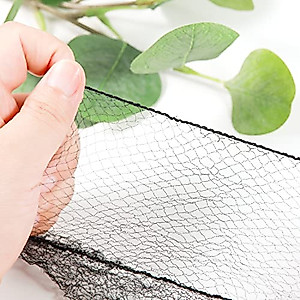 Hair Net 100Pcs 20Inch Packed Individually High Elastic Nylon Edge Invisible Hair Nets for Women Buns Food Service Dancer Cooking Wigs(Black)