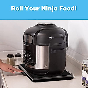 Goldlion Appliance Sliding Tray Compatible with Ninja Foodi and Instant Pot Extra Wide Rolling Tray Accessories for Air Fryer, Coffee Maker, Stand Mixer and Blender, 16.1'' Wide by 11.7'' Deep