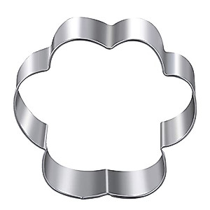 Dog Cookie Cutters Shapes for Treats - 6 Piece Dog Bone and Paw Print Shaped Cookie Cutter Set Biscuit Molds for Kids Small Dogs Homemade Treats Baking - Stainless Steel