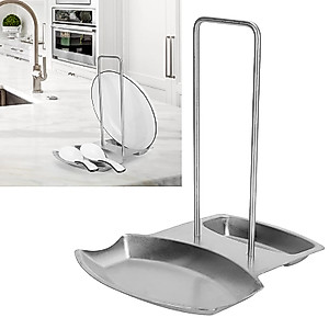 Lid Organizer Pot Lid Thick 304 Stainless Steel Pot Lid Spoon Frame Stand Lid Storage Rack Pot Lid Holder Pot Lid Frame Stand Kitchen Supplies