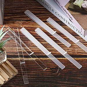 Yeshone Music Stand Clips Music Stand Page Holder Transparent Sheet Holder Clear Acrylic Music Read Clip for Wind for Musician Outdoor (12 Pieces)