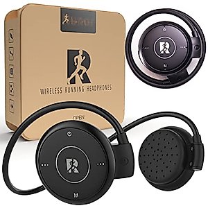 Running Headphones Designed by Runners - Wireless Bluetooth V5.0 Neckband Earphones for Sport Exercise Jogging Gym Workout Marathon Headphones for Running