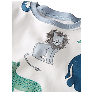 little planet by carter's unisex-baby Baby and Toddler 2-piece Pajamas made with Organic Cotton, Safari, 12 Months