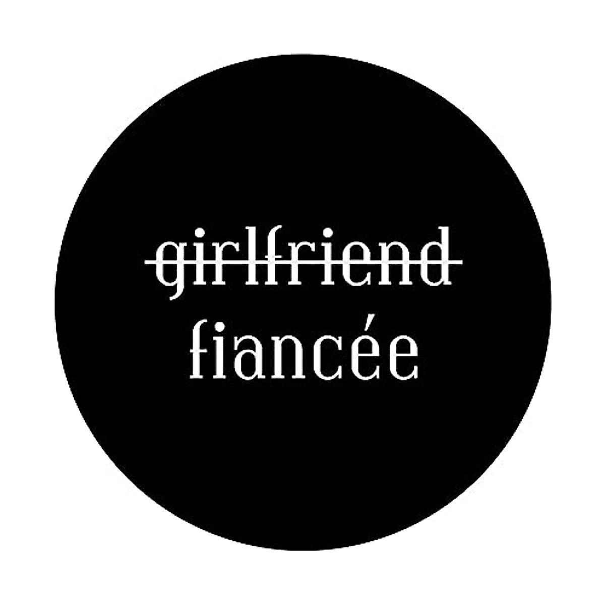 Girlfriend New Fiancee - Engaged Wife Wedding Gift New Bride PopSockets PopGrip: Swappable Grip for Phones & Tablets