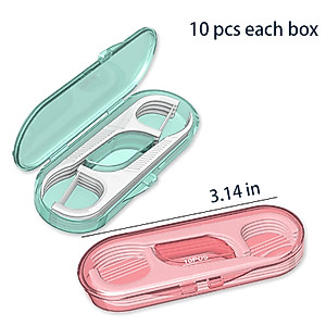 Fresh Clean Floss Picks, for Extra Tight Teeth,Easy to Carry,10 Pack with Travel Case,Prevent Tooth Decay & Gum Disease