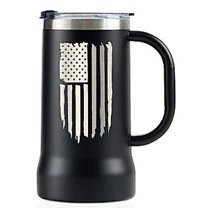Onebttl Gifts for Men, American Citizenship Gifts for for Dad, Grandpa, Uncle, Brother, Boyriend, Husband, Stainless Steel Beer Stein Tumbler, 24oz Beer Mug with Lid