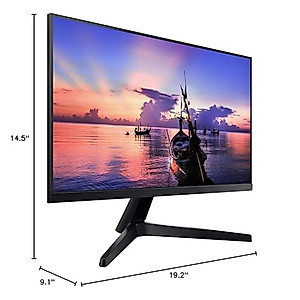 SAMSUNG 22-inch T35F LED Monitor with Border-Less Design, IPS Panel, 75hz, FreeSync, and Eye Saver Mode (LF22T350FHNXZA), Dark Blue Gray (Renewed)