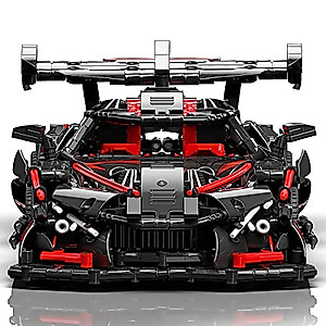 NEWRICE Apolo Super Sports Car Building Blocks Kit,1:14 Scale Car Model Building Toys,Adult Collectible Race Car,for 15+ Year Boys,Adult(1391 Pieces)