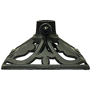 TIKI Brand Cast Iron Torch Stand, Black, 9.1L x 9.1W x 4.8H -Inches, 1312322