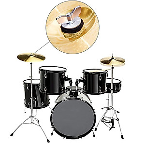 21 Pieces Cymbal Replacement Accessories, Amadget Cymbal Felts Hi-Hat Clutch Felt Hi Hat Cup Felt Cymbal Sleeves with Base Wing Nuts Replacement and Cymbal Washer for cymbal stackers