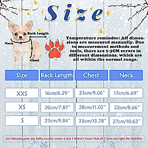 Dog Clothes for Small Dogs Winter Puppy Sweater Cold Weather Dog Coat Fleece Warm Pet Shirt with D-Ring Plaid Doggy Jacket Vest Cute Cats Outfits Apparel (XX-Small, Black+Grey)